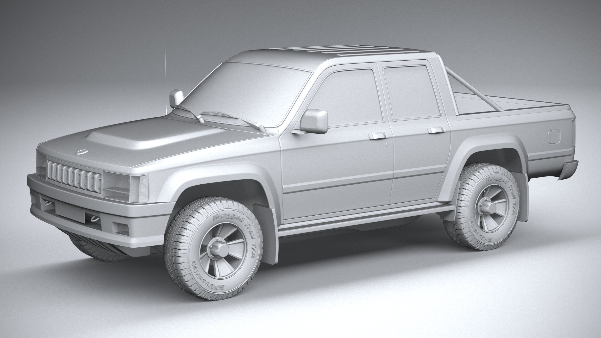 Generic Pickup 1980 3D model | CGTrader