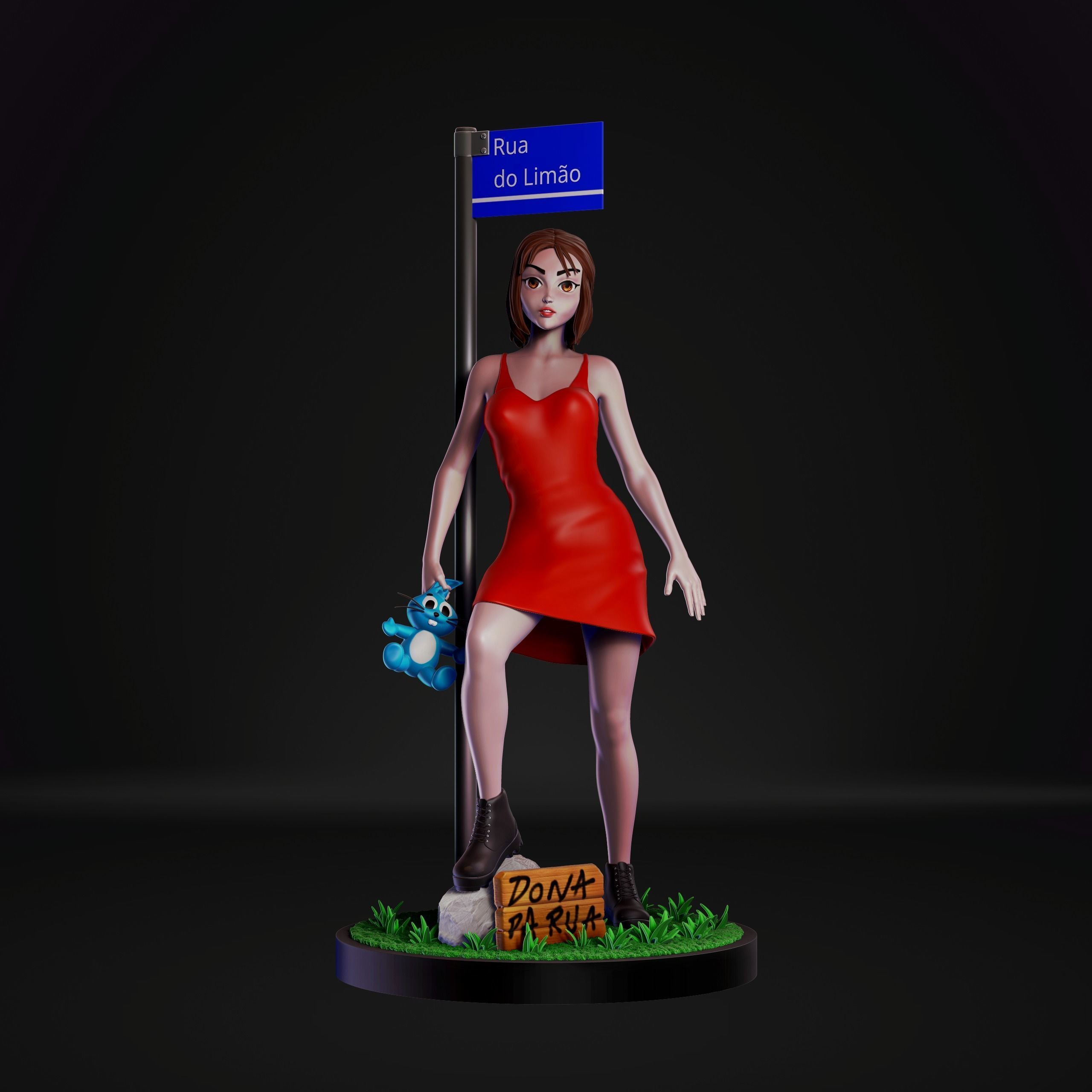 Monica - Turma da Monica Jovem 3D print model | CGTrader