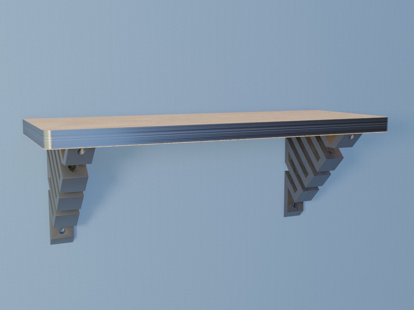 Shelf Bracket 1 3D model 3D printable | CGTrader
