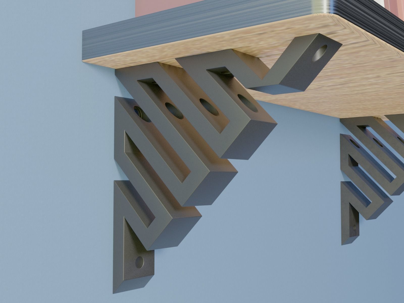 Shelf Bracket 1 3D model 3D printable | CGTrader