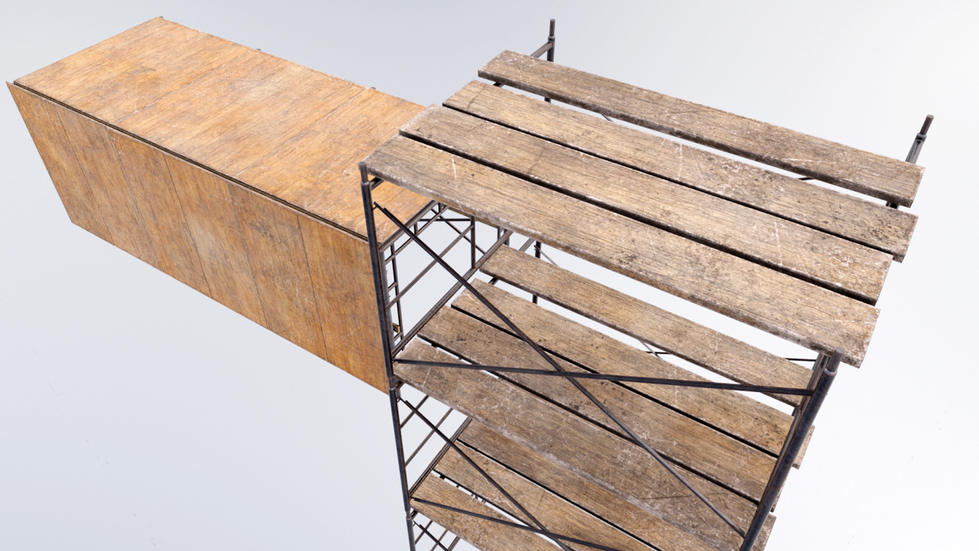 3D model Scaffold - Scaffolding Tower VR / AR / low-poly | CGTrader