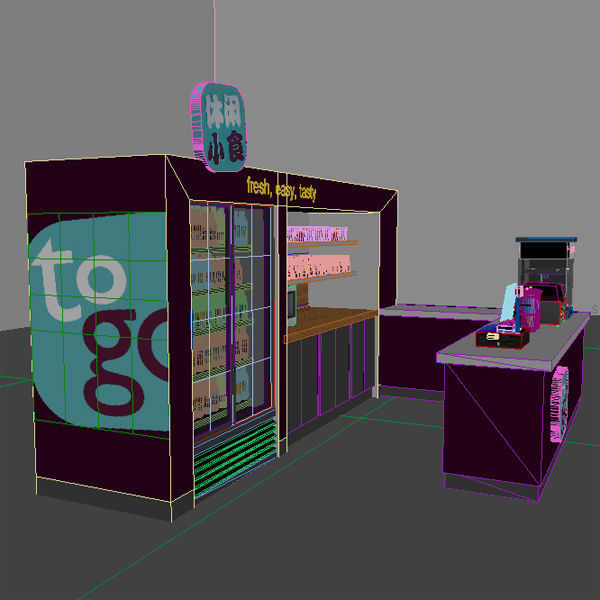 To Go Kiosk 3D model | CGTrader