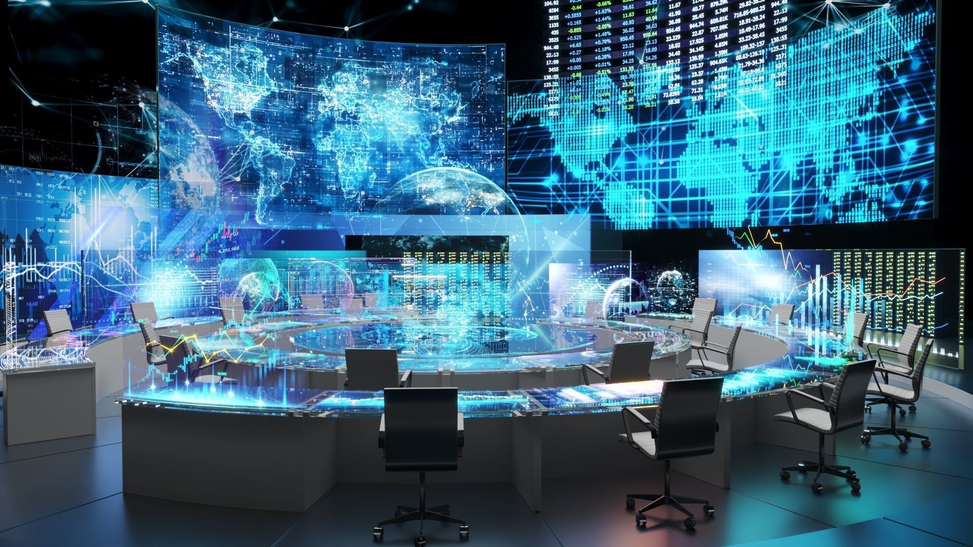Sci-fi Command Center 3D model | CGTrader