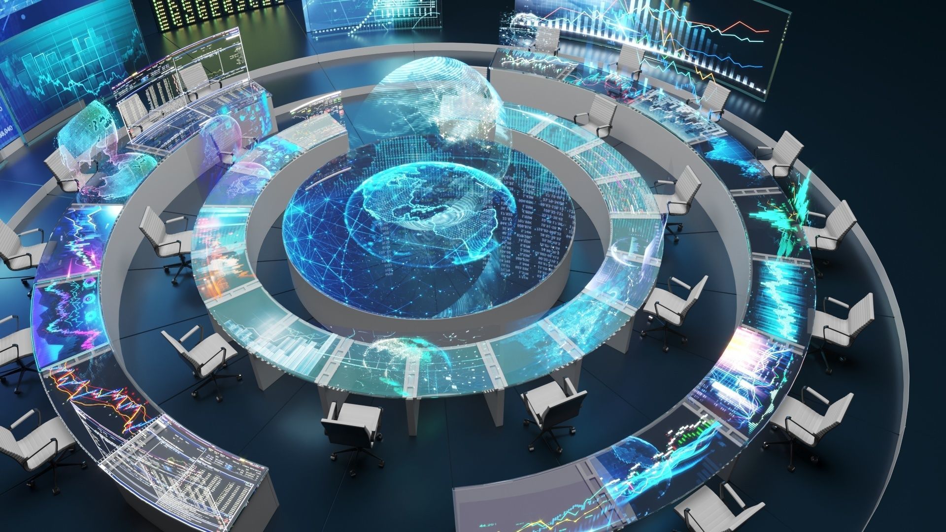 Sci-fi Command Center 3D model | CGTrader