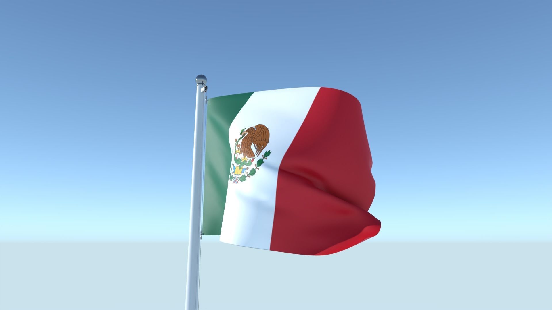 3D model Animated Flag of Mexico VR / AR / low-poly | CGTrader