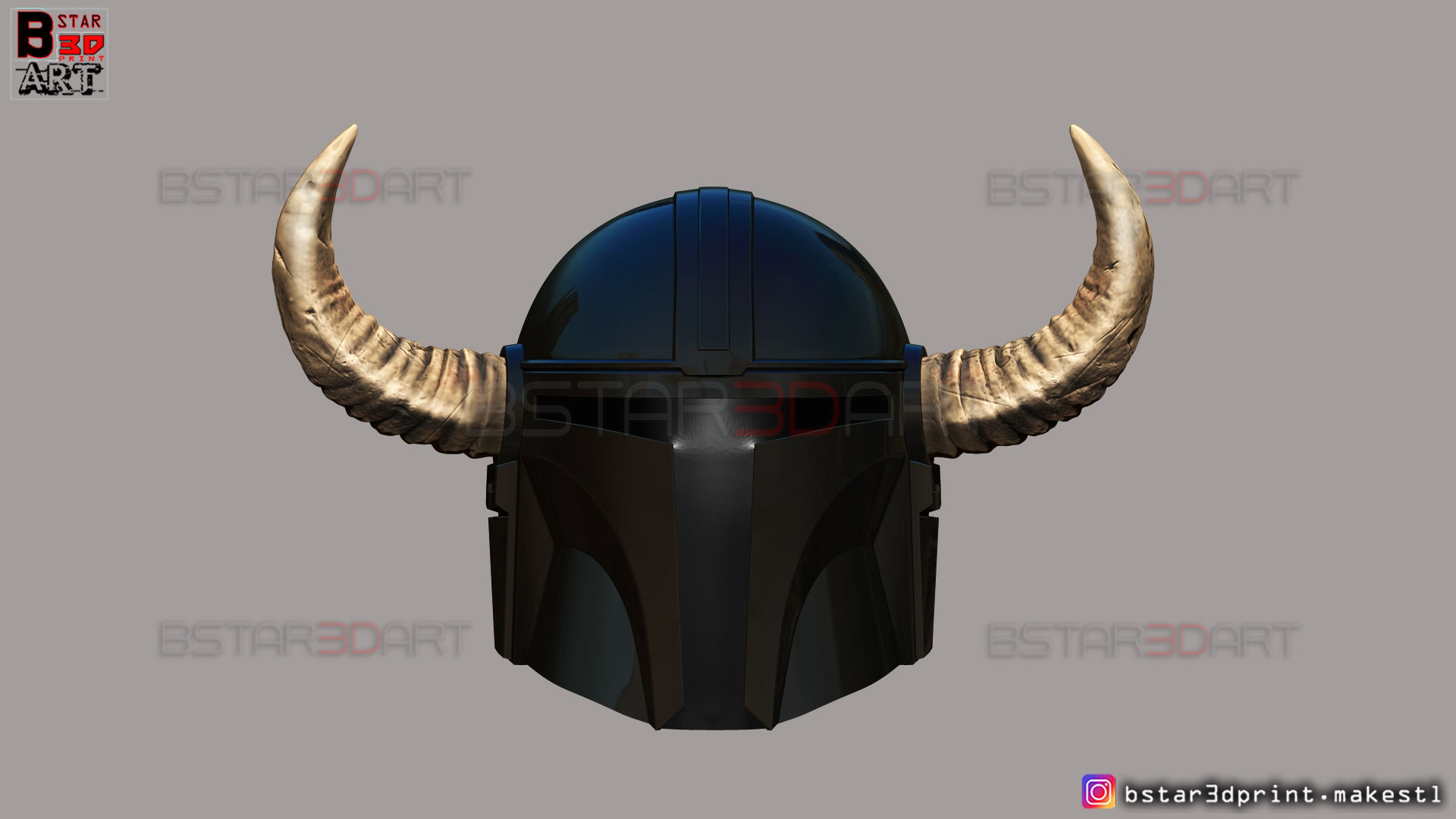 Buffalo Horns - Satan Horns - Demon Horns 3D model 3D printable | CGTrader