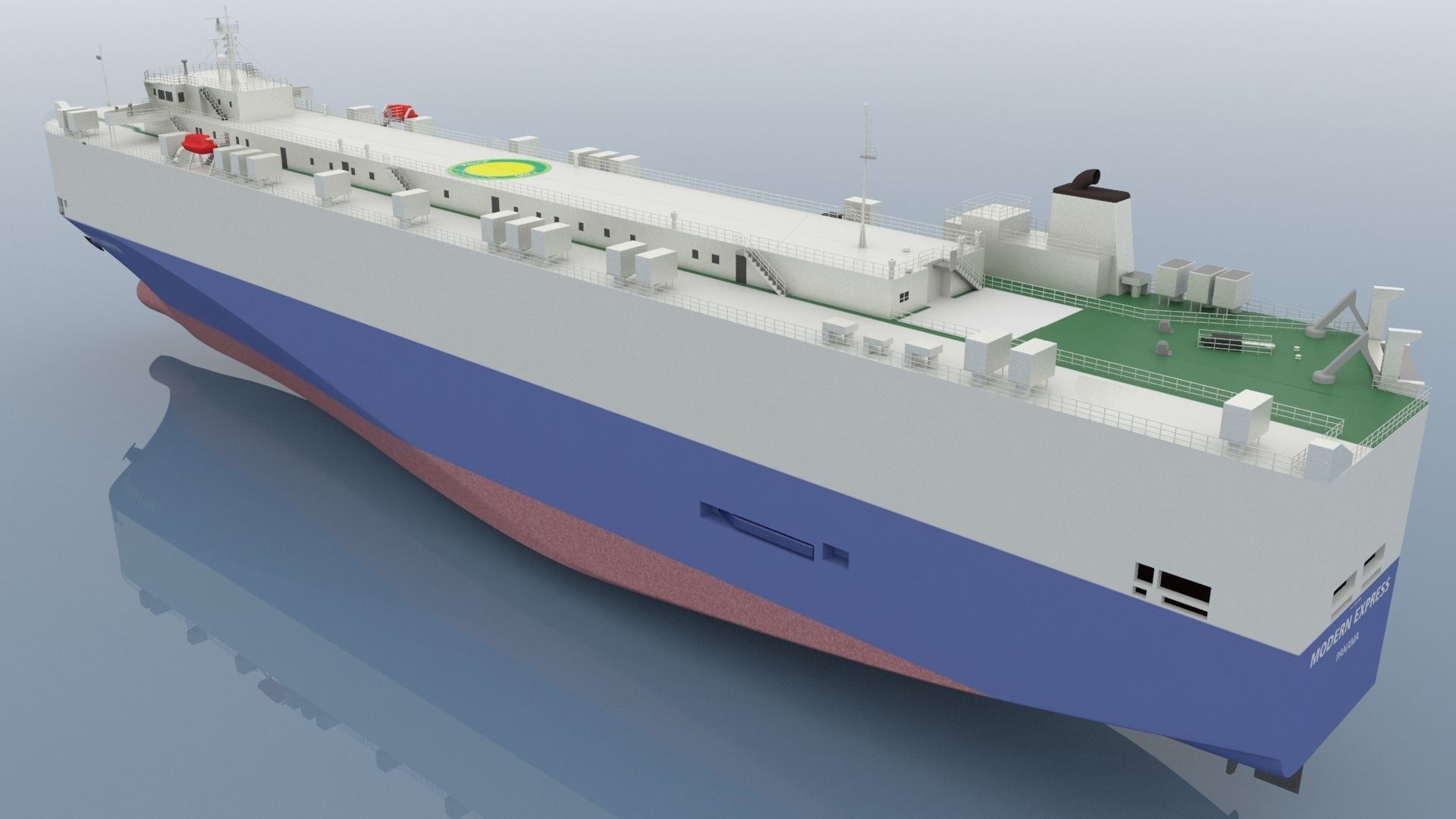 MV Modern Express 3D model | CGTrader