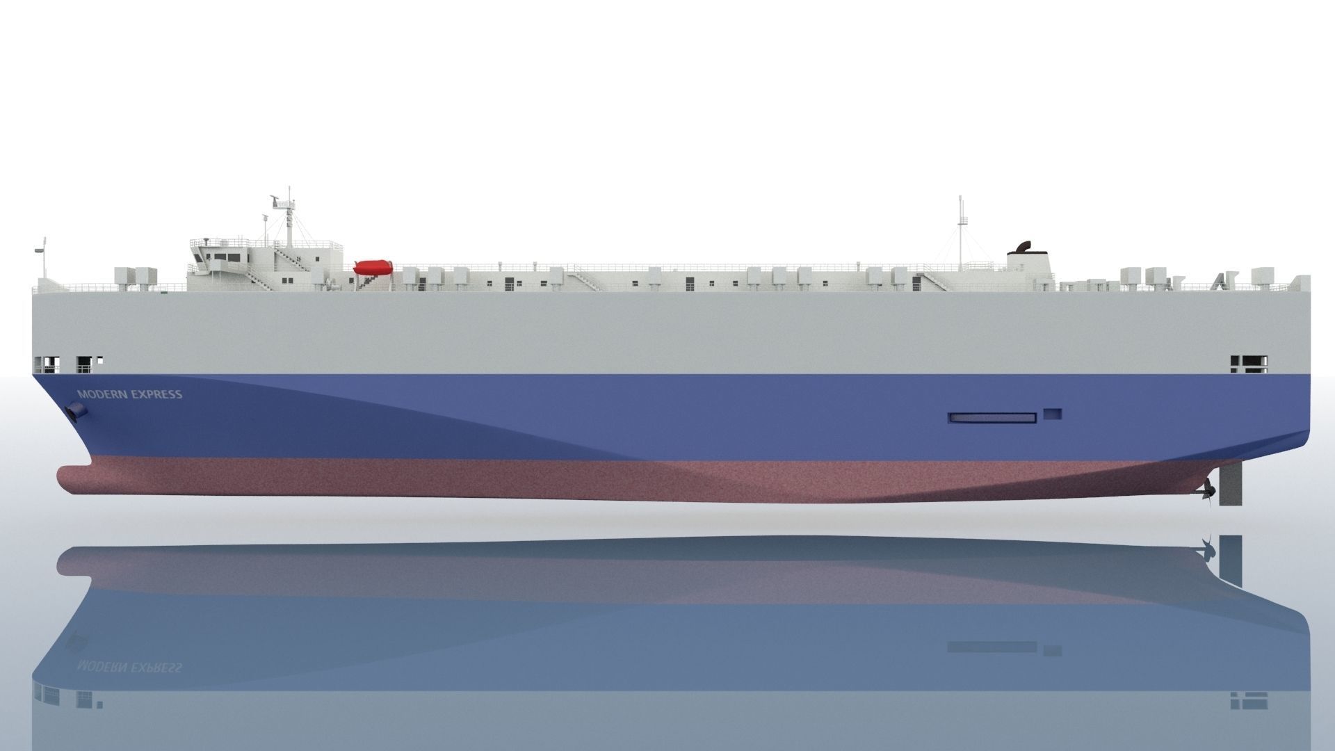 MV Modern Express 3D model | CGTrader