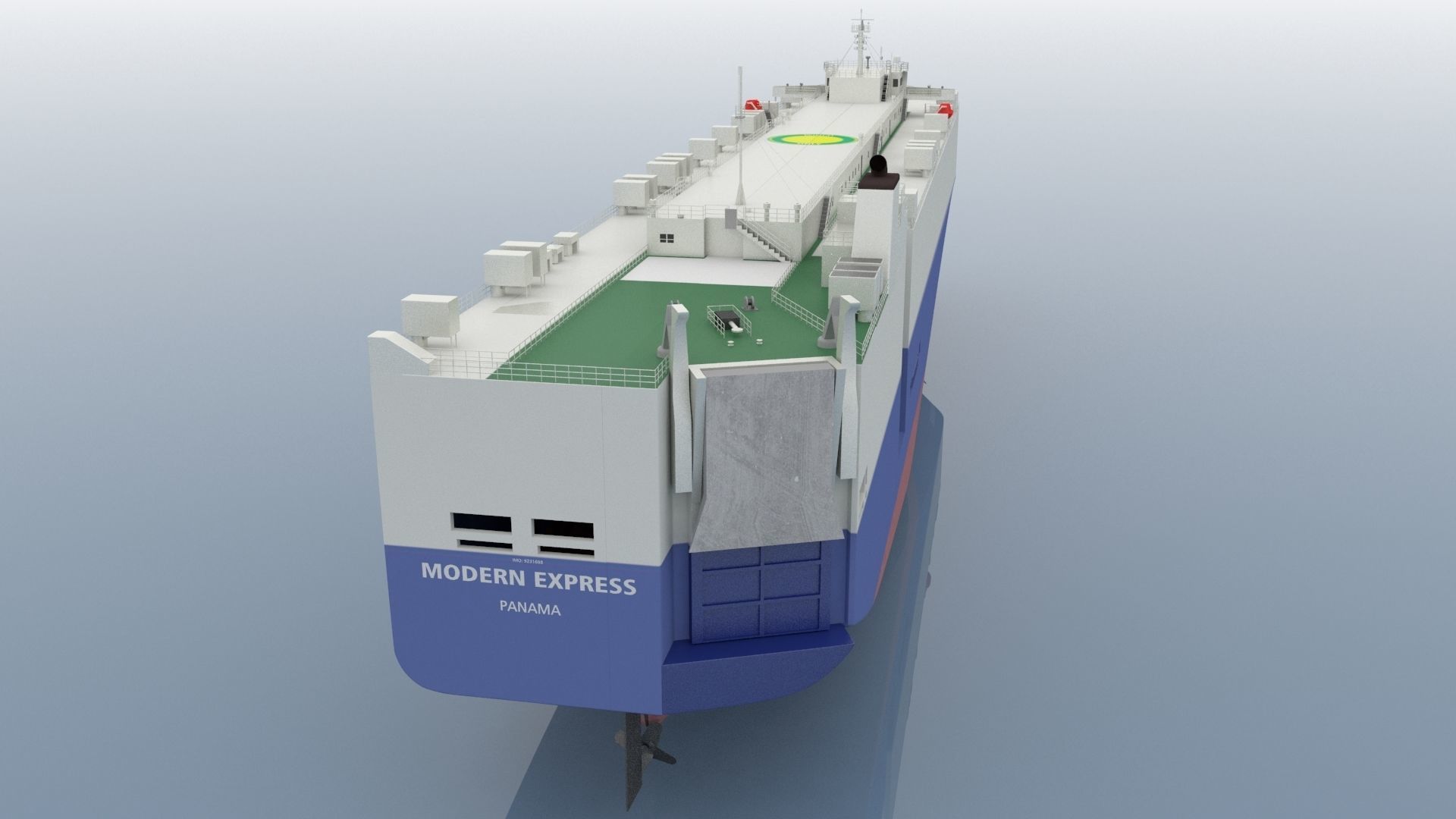 MV Modern Express 3D model | CGTrader