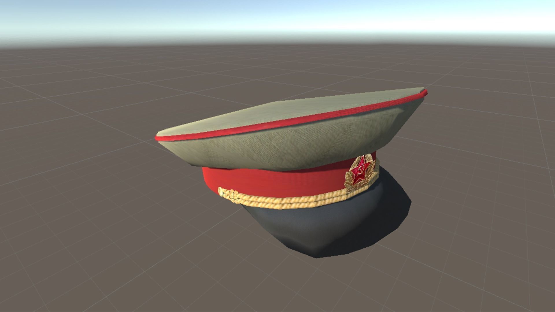 1981 Soviet Army visor cap 3D model | CGTrader