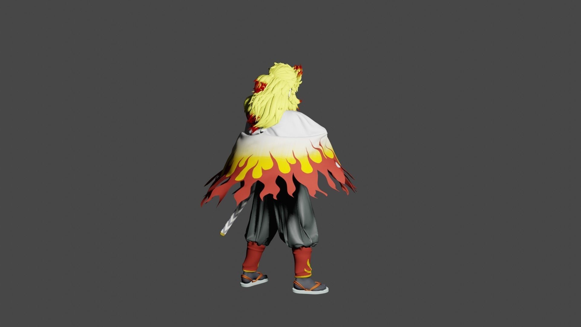 demon slayer kyojuro rengoku 3D model | CGTrader