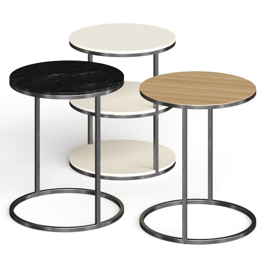 Meridiani Pek Coffee Tables 3D model | CGTrader