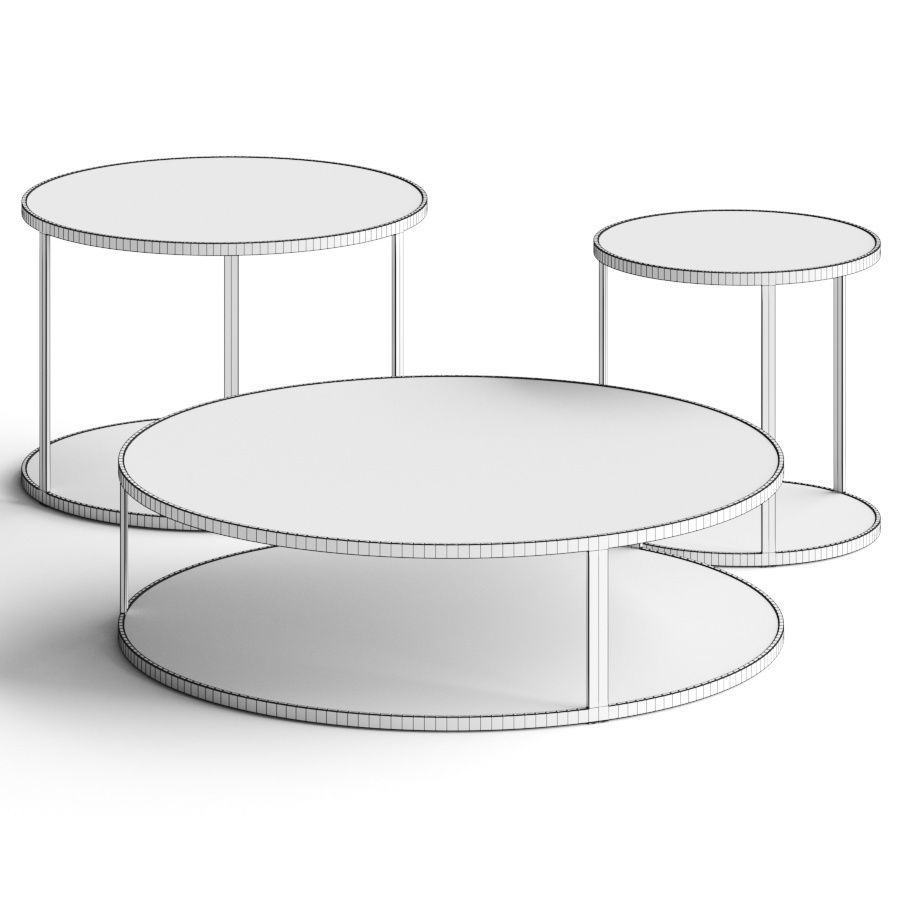 Minotti Huber Coffee Tables 3D model | CGTrader
