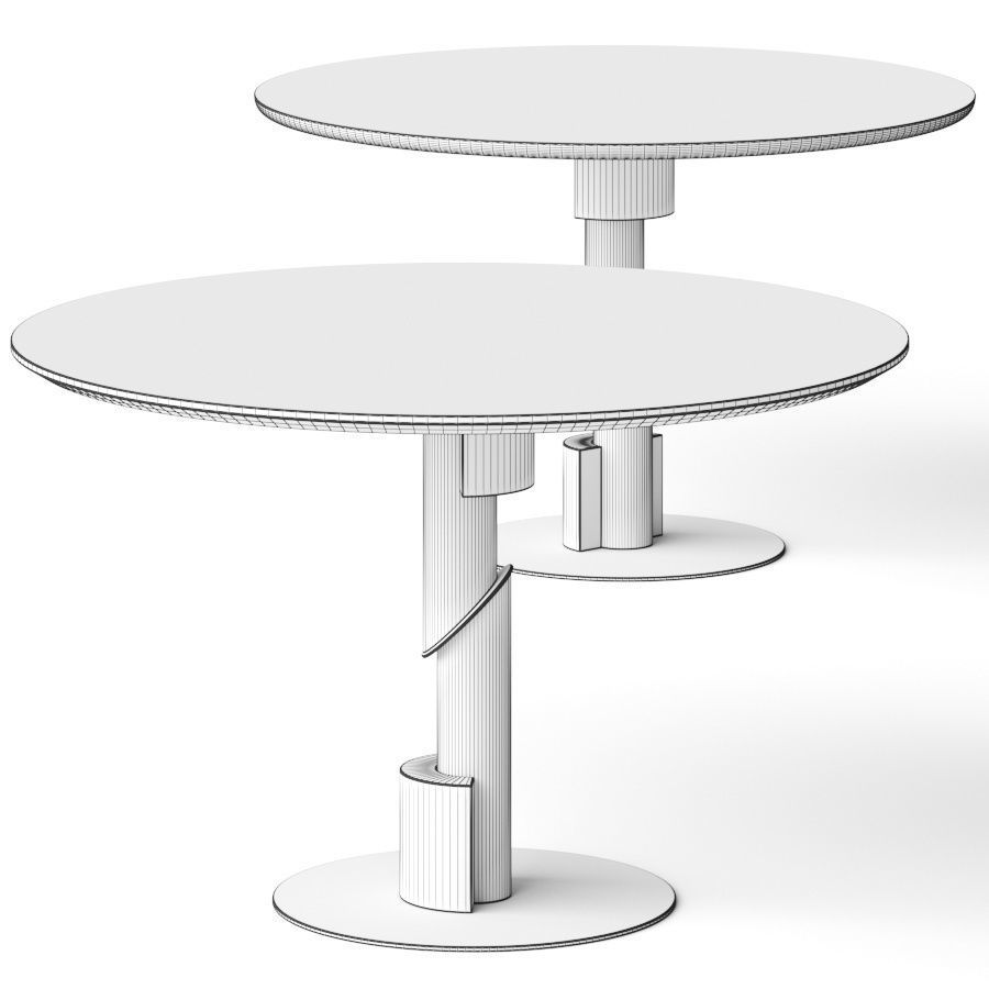 Snake Flow Dining Tables 3D model | CGTrader