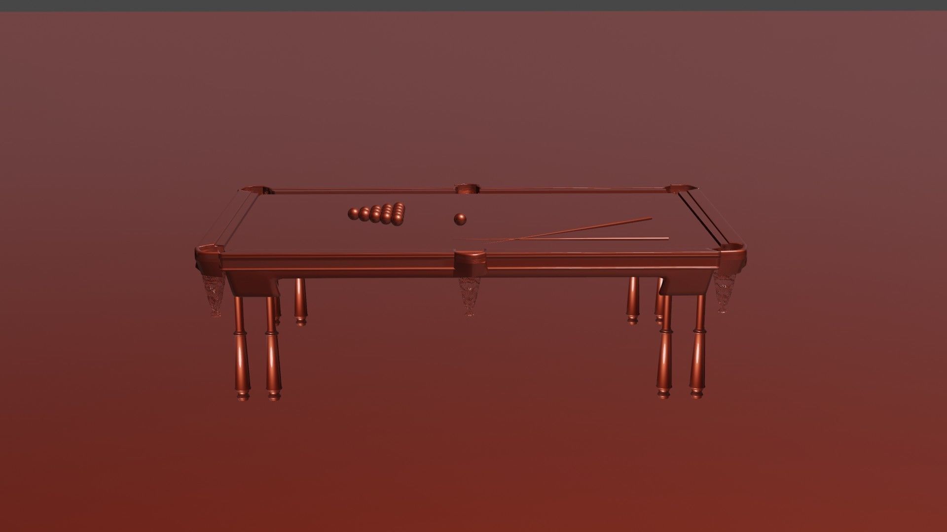 3D MODEL OF BILLIARD TABLE 3D model | CGTrader