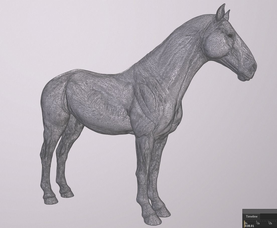 Stallion Horse Sculpt highres 3D print model 3D model 3D printable ...