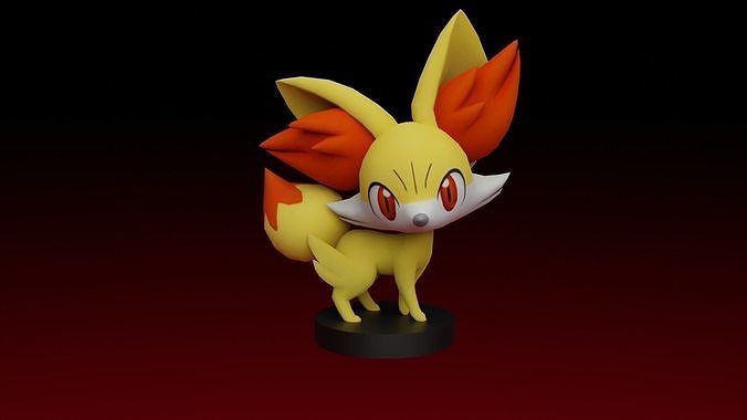 pokemon fennekin 3D model 3D printable | CGTrader