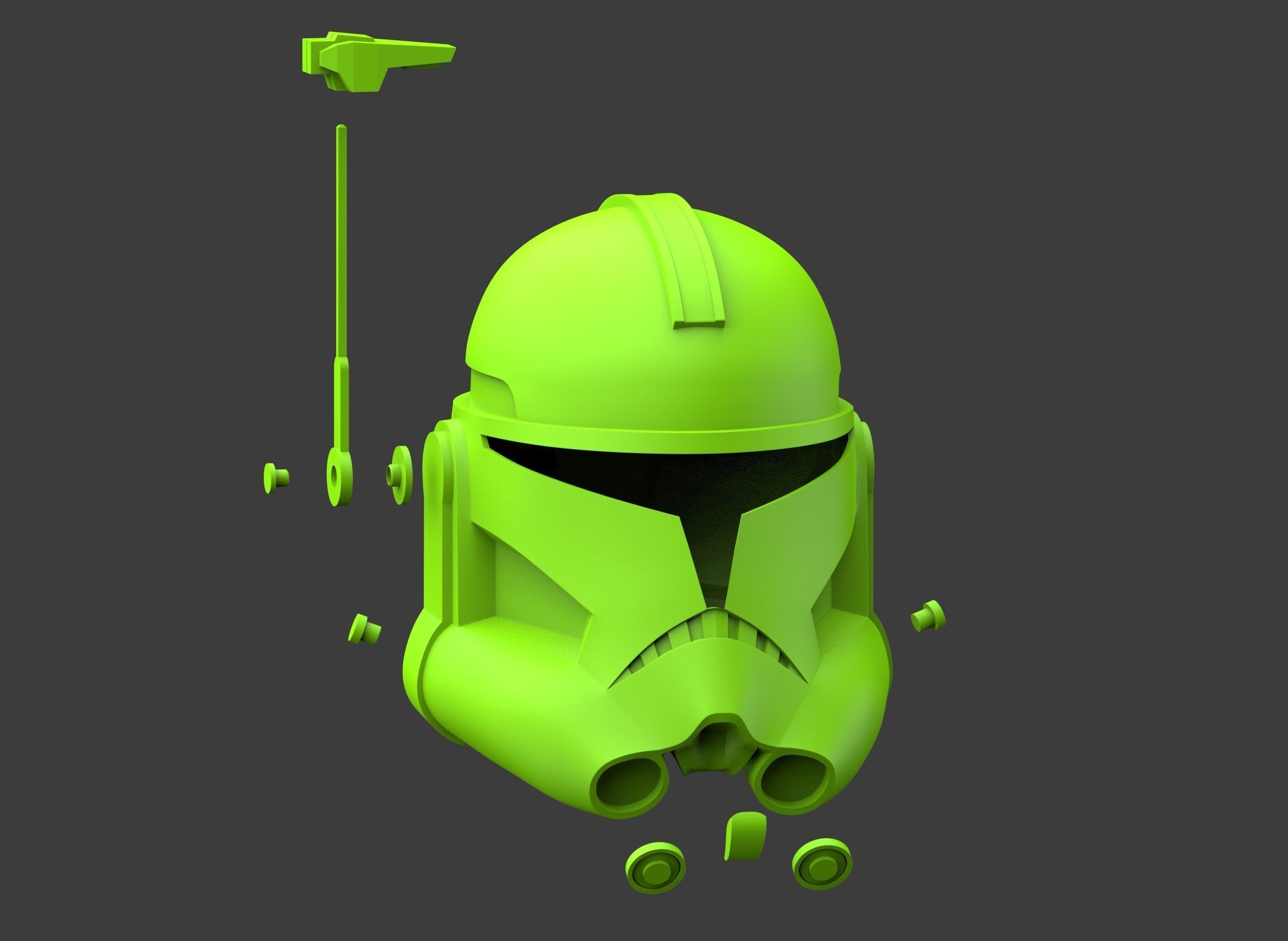 Captain Rex Helmet TCW - 3D print model 3D model 3D printable | CGTrader