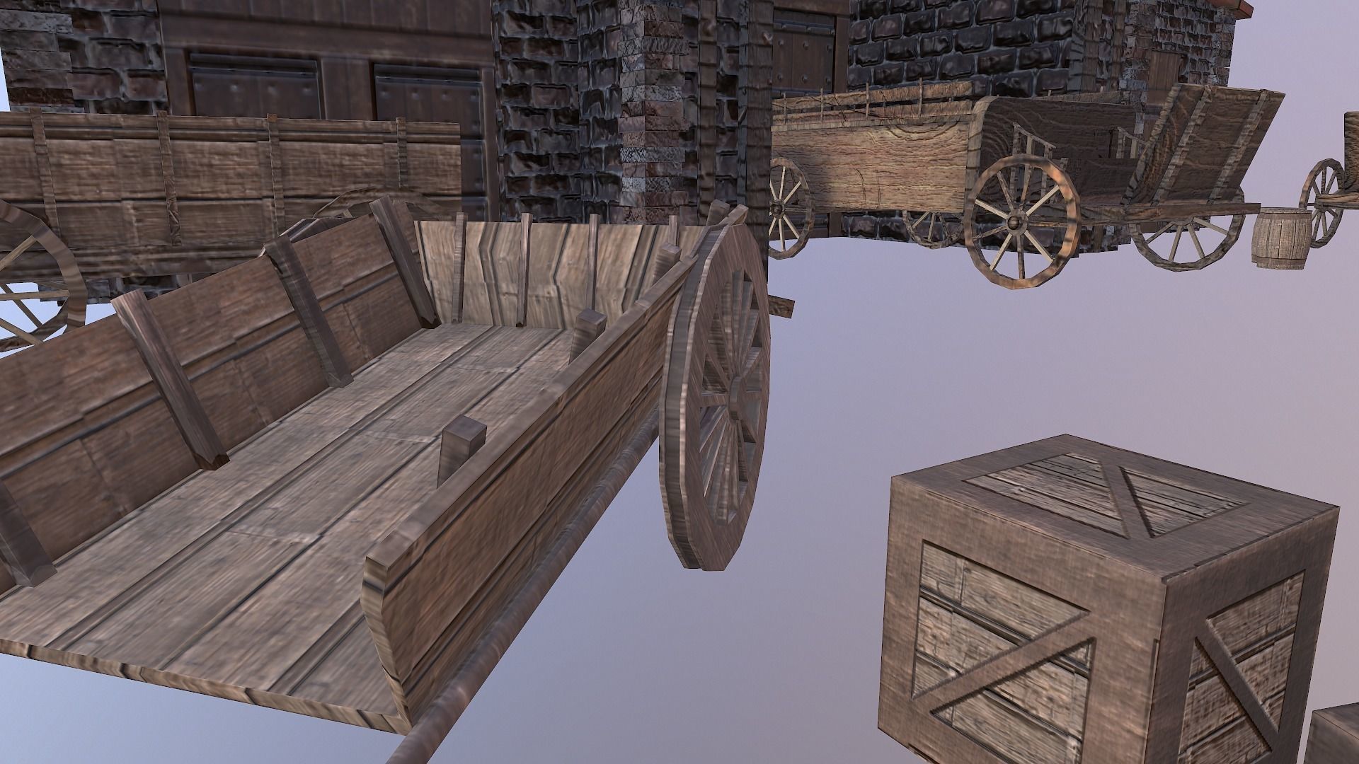 3D model Medieval Cargo Building VR / AR / low-poly | CGTrader