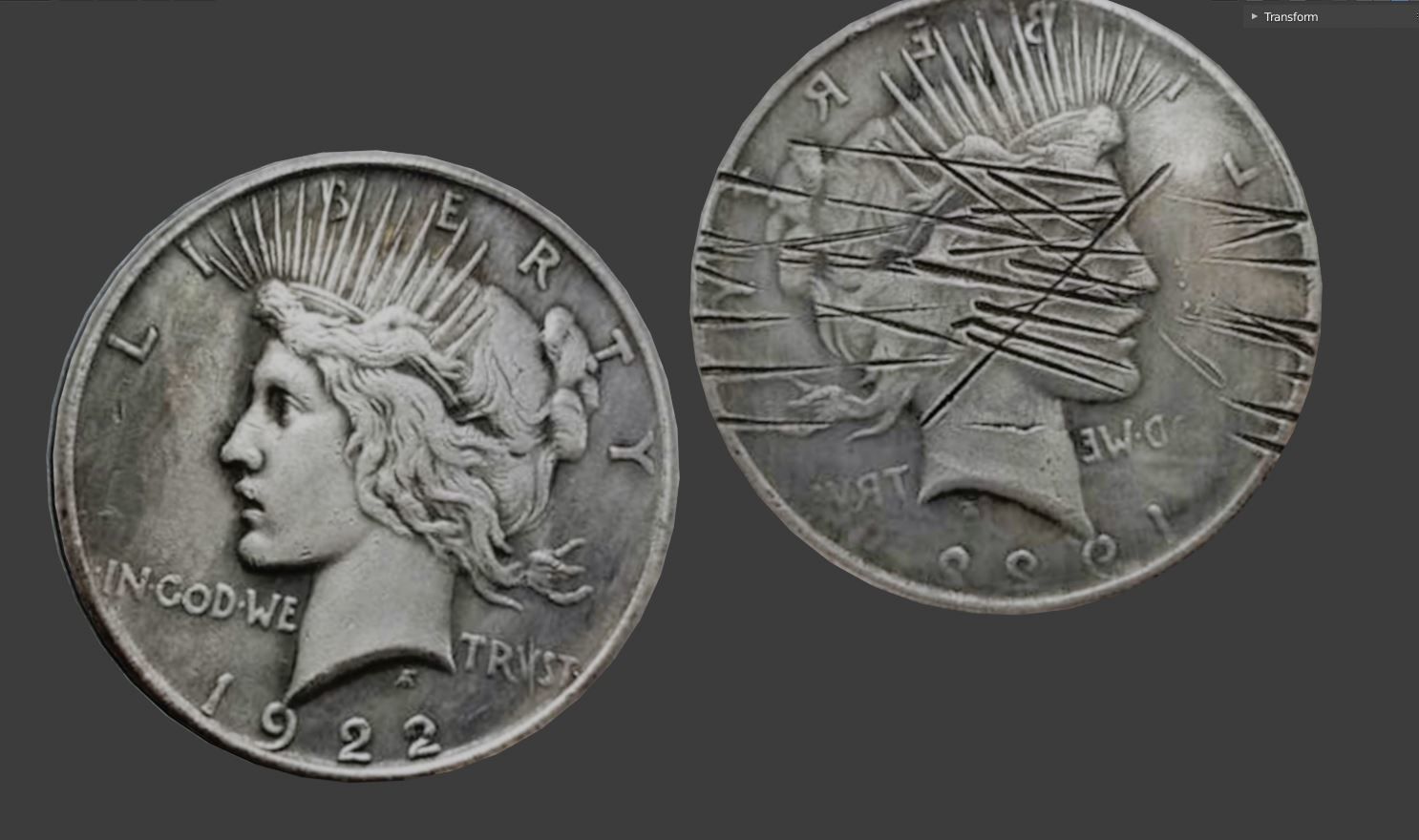 3D model Two Faces Coin VR / AR / low-poly | CGTrader