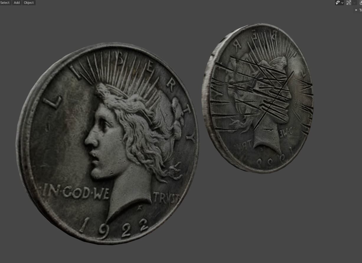 3D model Two Faces Coin VR / AR / low-poly | CGTrader