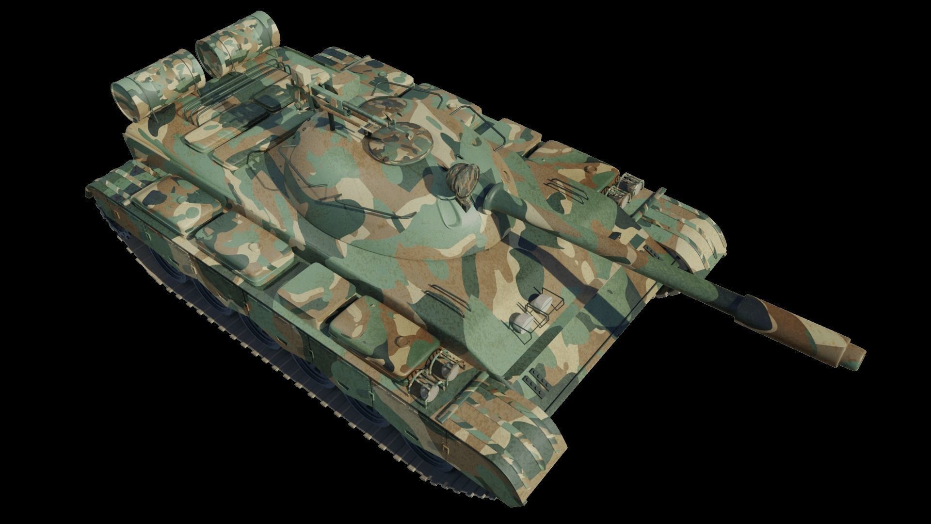 3D model T-69 Tank VR / AR / low-poly | CGTrader