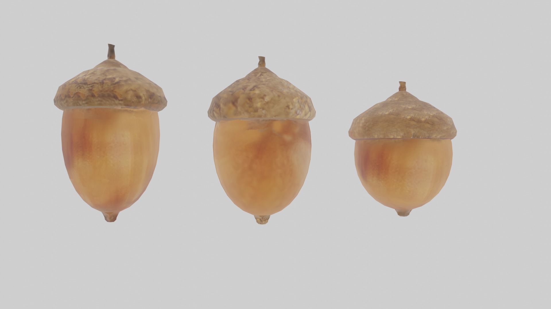 3D model Acorn acorns VR / AR / low-poly | CGTrader