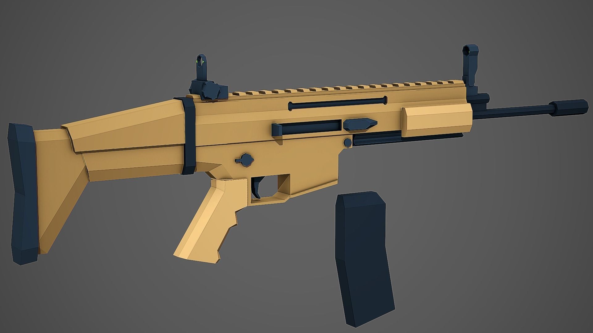 3D model Stylized Scar-L Low Poly Mobile Ready VR / AR / low-poly ...