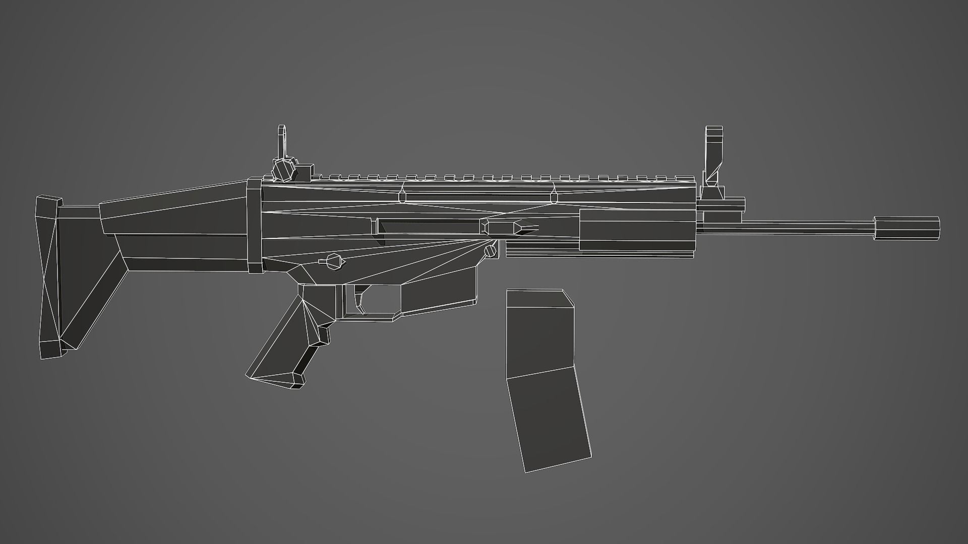 3D model Stylized Scar-L Low Poly Mobile Ready VR / AR / low-poly ...