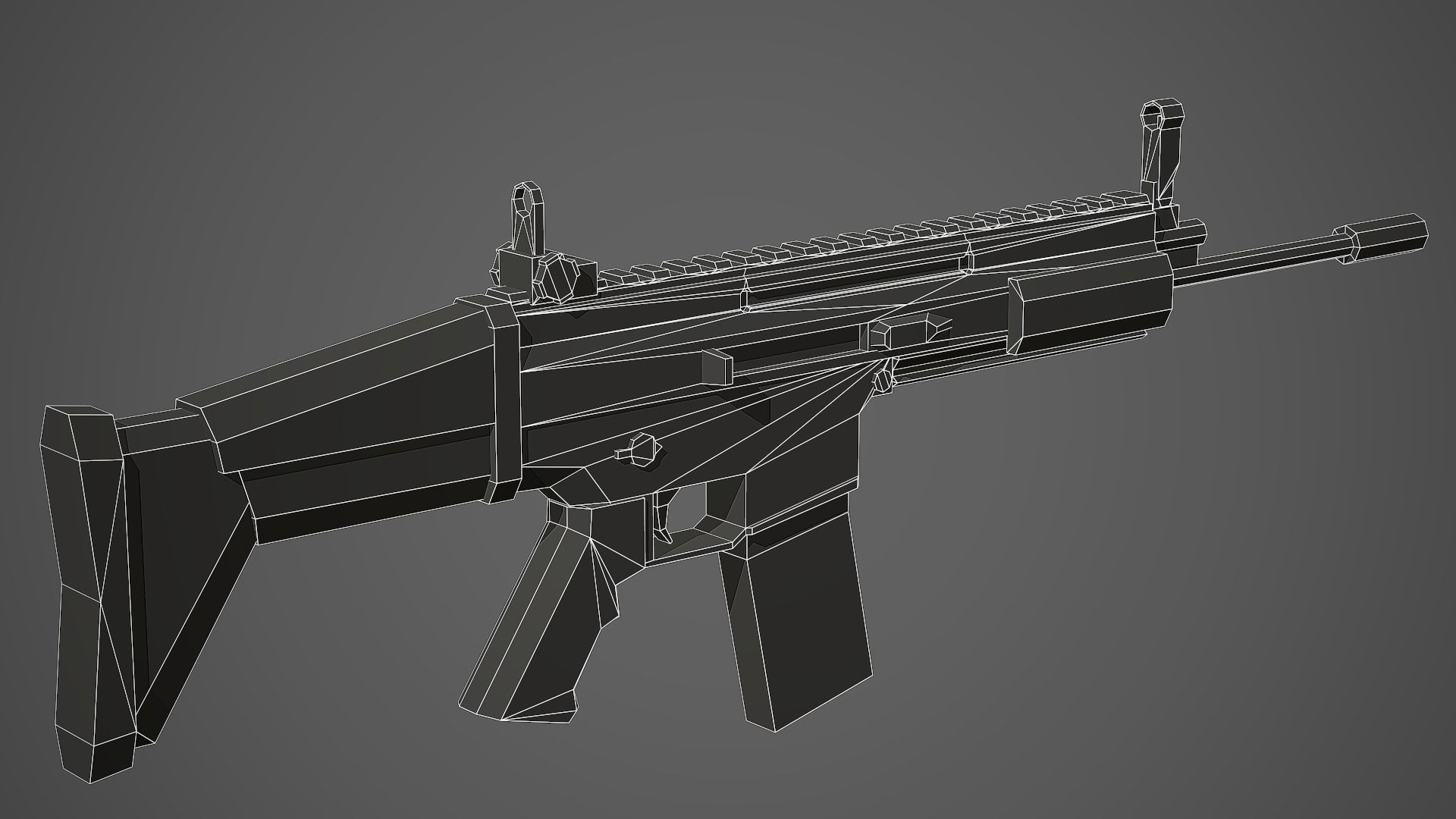 3D model Stylized Scar-L Low Poly Mobile Ready VR / AR / low-poly ...