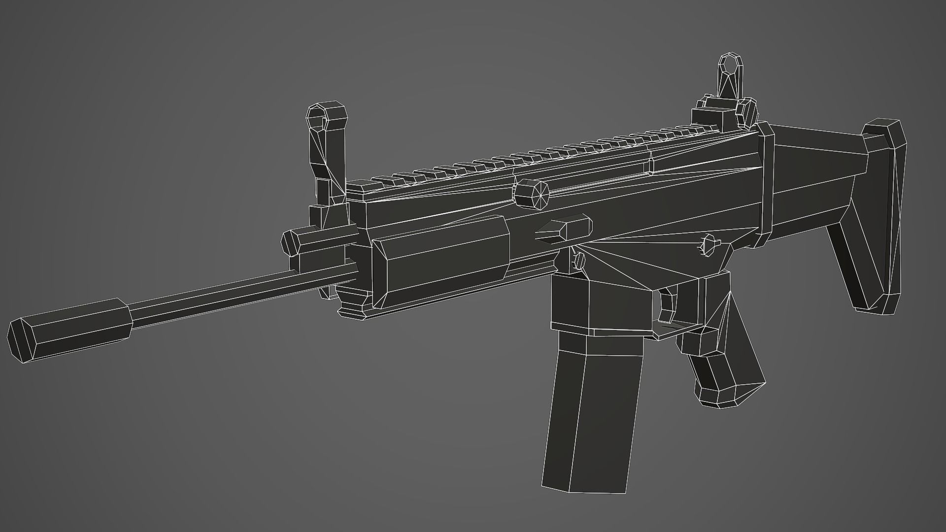 3D model Stylized Scar-L Low Poly Mobile Ready VR / AR / low-poly ...