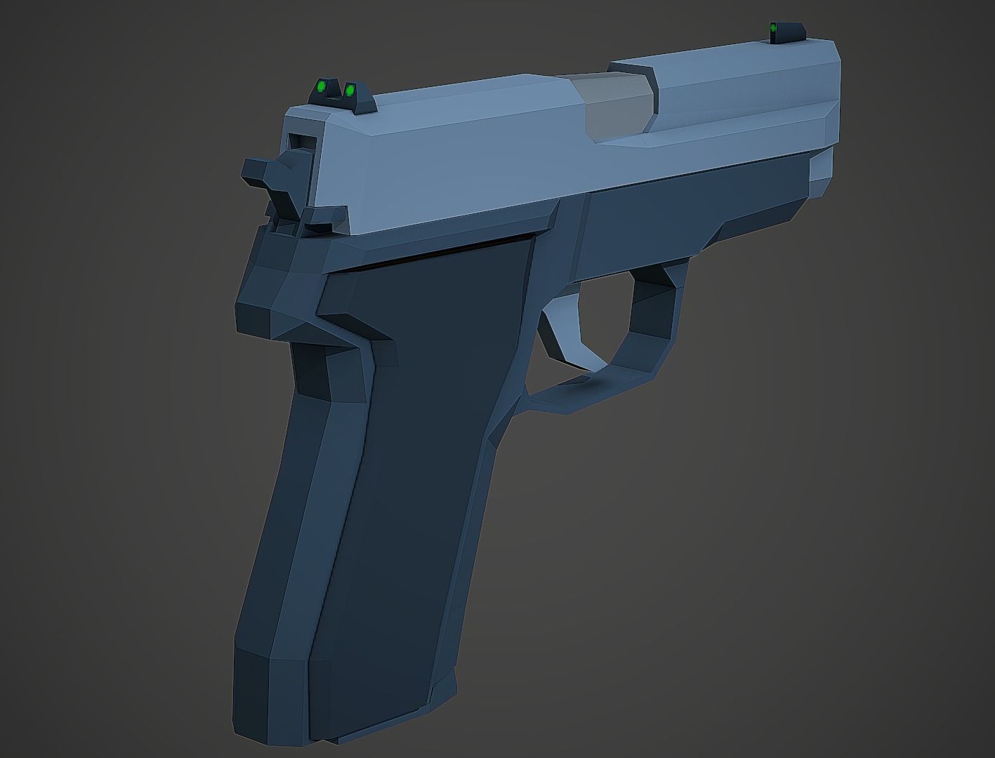 3D model Stylized SIG Sauer P228 Low Poly Mobile Ready VR / AR / low ...