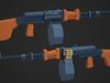 3D model Stylized RPD LMG Low Poly Mobile Ready VR / AR / low-poly ...
