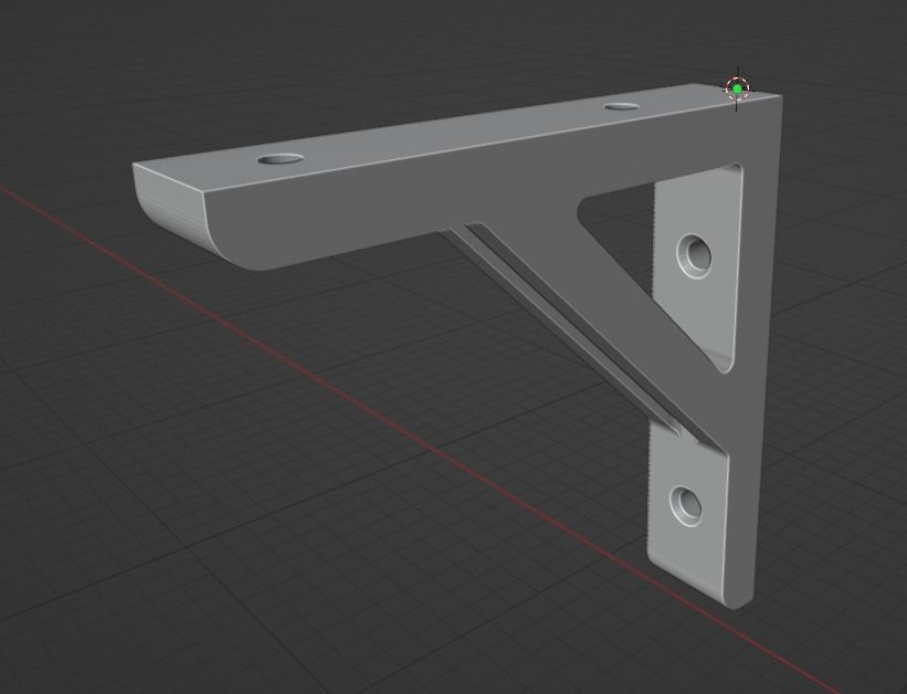 Shelf Bracket 2 3D model 3D printable | CGTrader