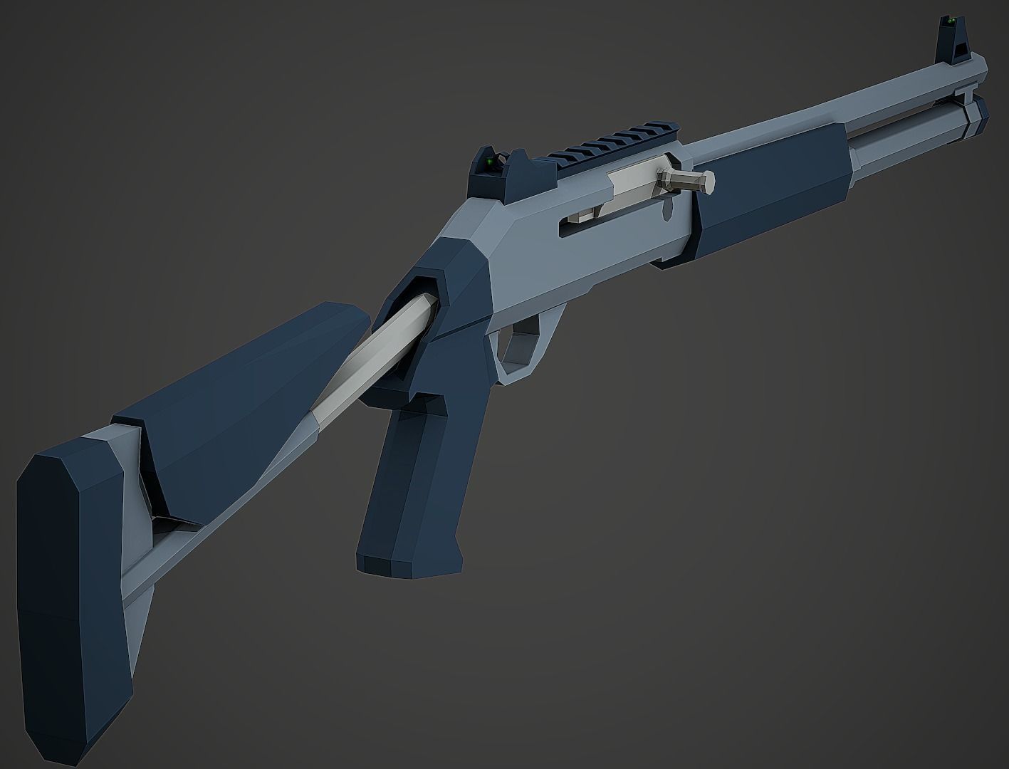 3D model Stylized M1014 Shotgun Low Poly Mobile Ready VR / AR / low-poly | CGTrader