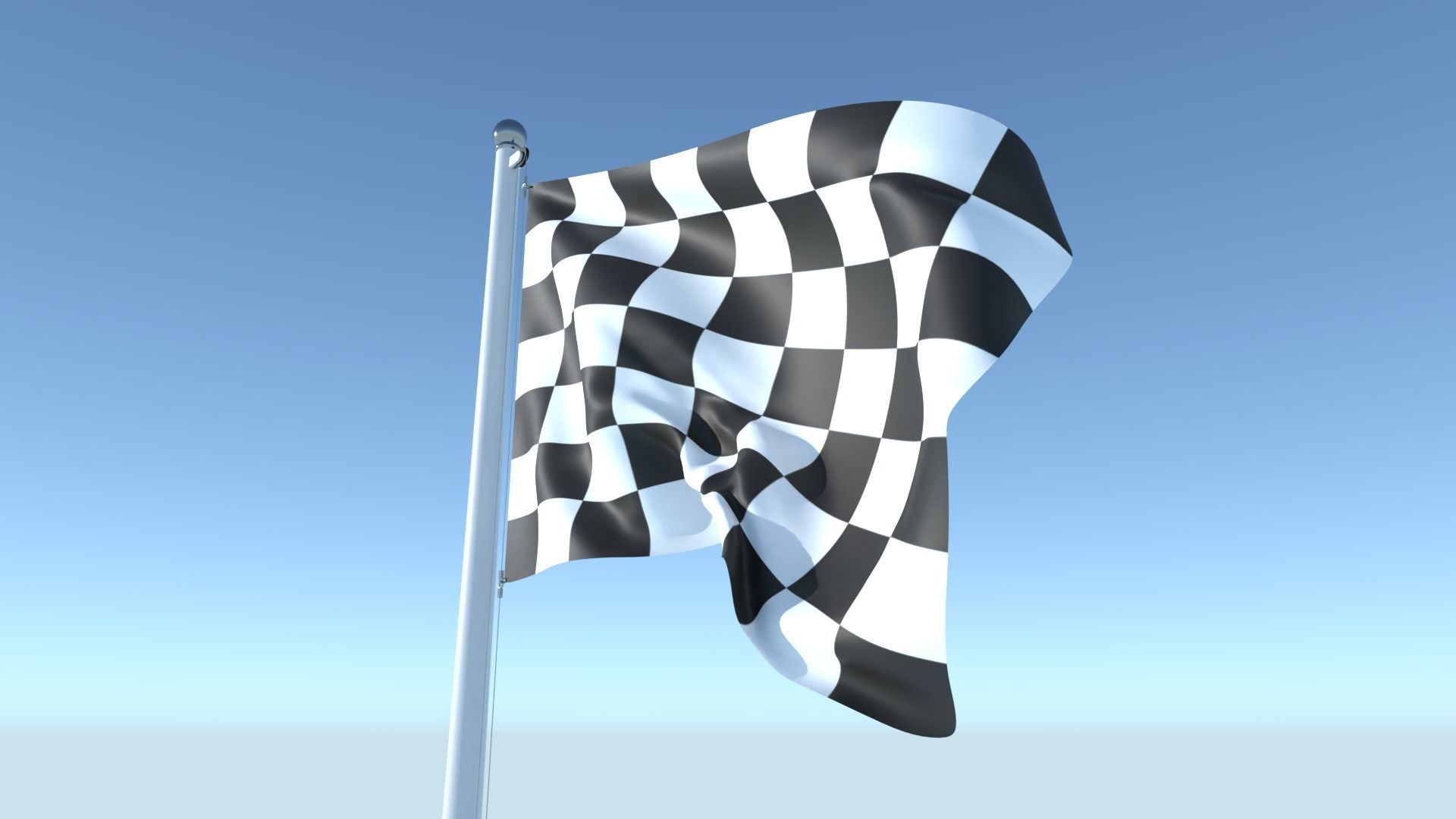 3D model Animated Racing Flag VR / AR / low-poly | CGTrader
