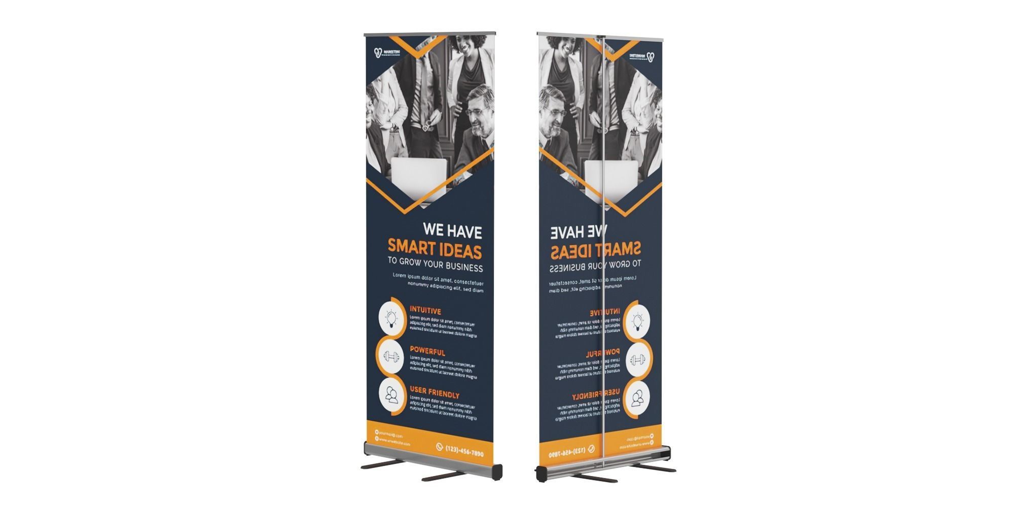 Advertising Banner Stands BLENDER 3D Model Cycles 3D model | CGTrader