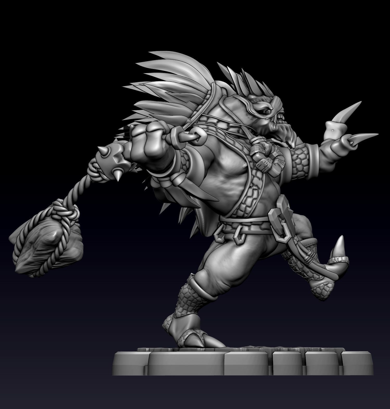 DOTA 2 BRISTLEBACK 3D model 3D printable | CGTrader