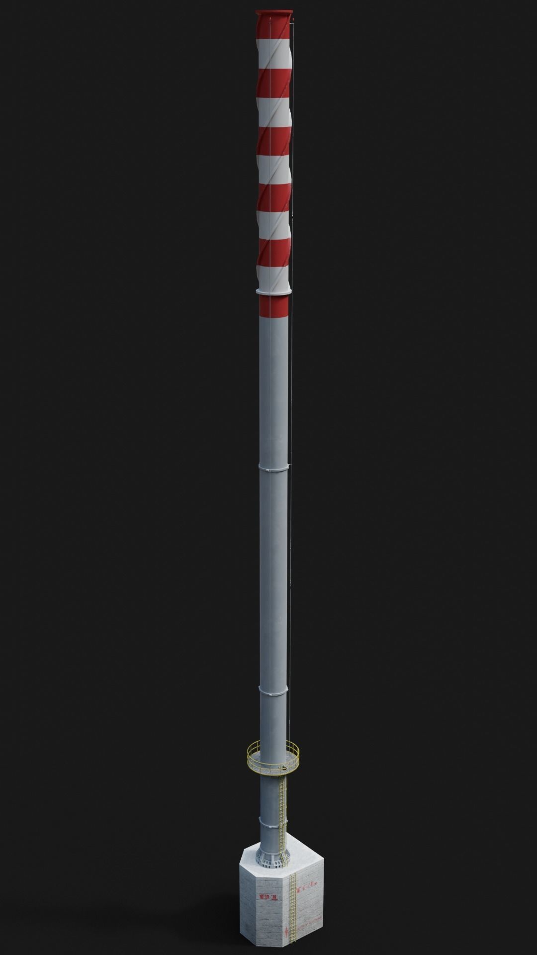 3D model Modern factory chimney VR / AR / low-poly | CGTrader