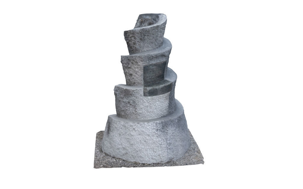Historic totem helicoid shape 3D model | CGTrader