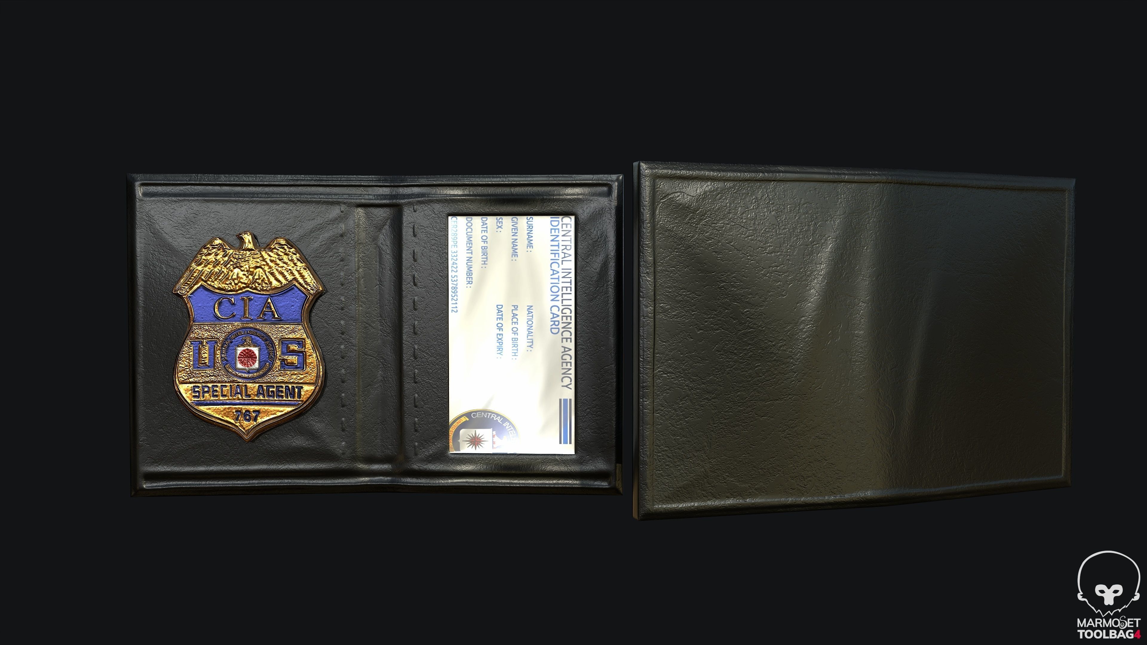 3D model Special Agent Wallet PBR Game Ready VR / AR / low-poly | CGTrader