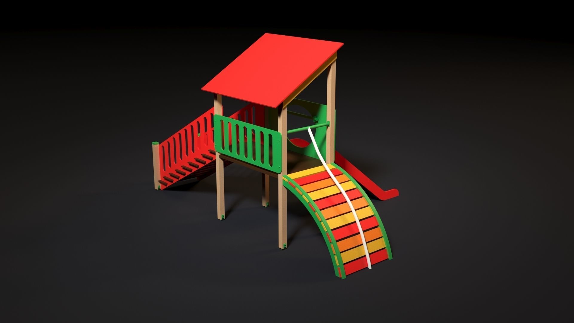 Children play complex 3D model | CGTrader