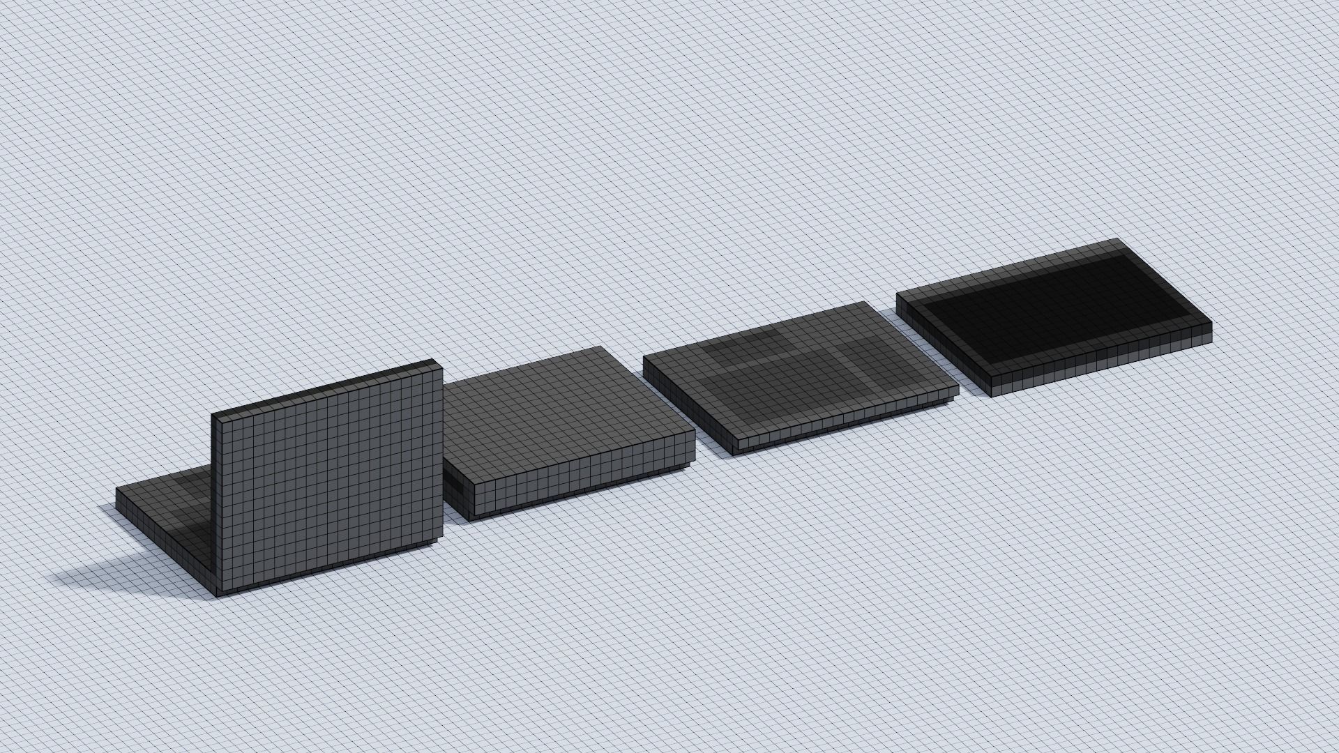 3D model Voxel Laptop VR / AR / low-poly | CGTrader