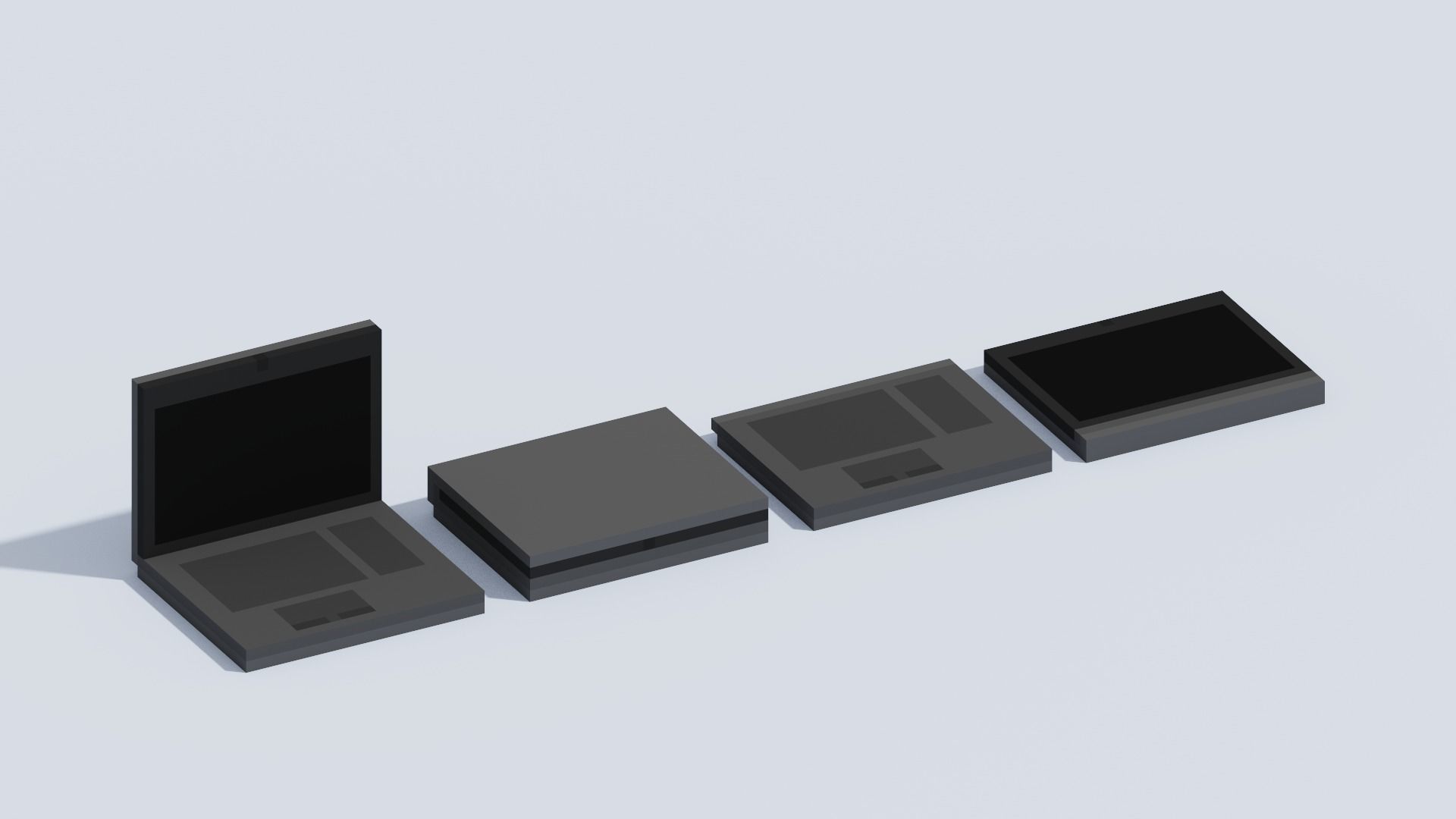 3D model Voxel Laptop VR / AR / low-poly | CGTrader