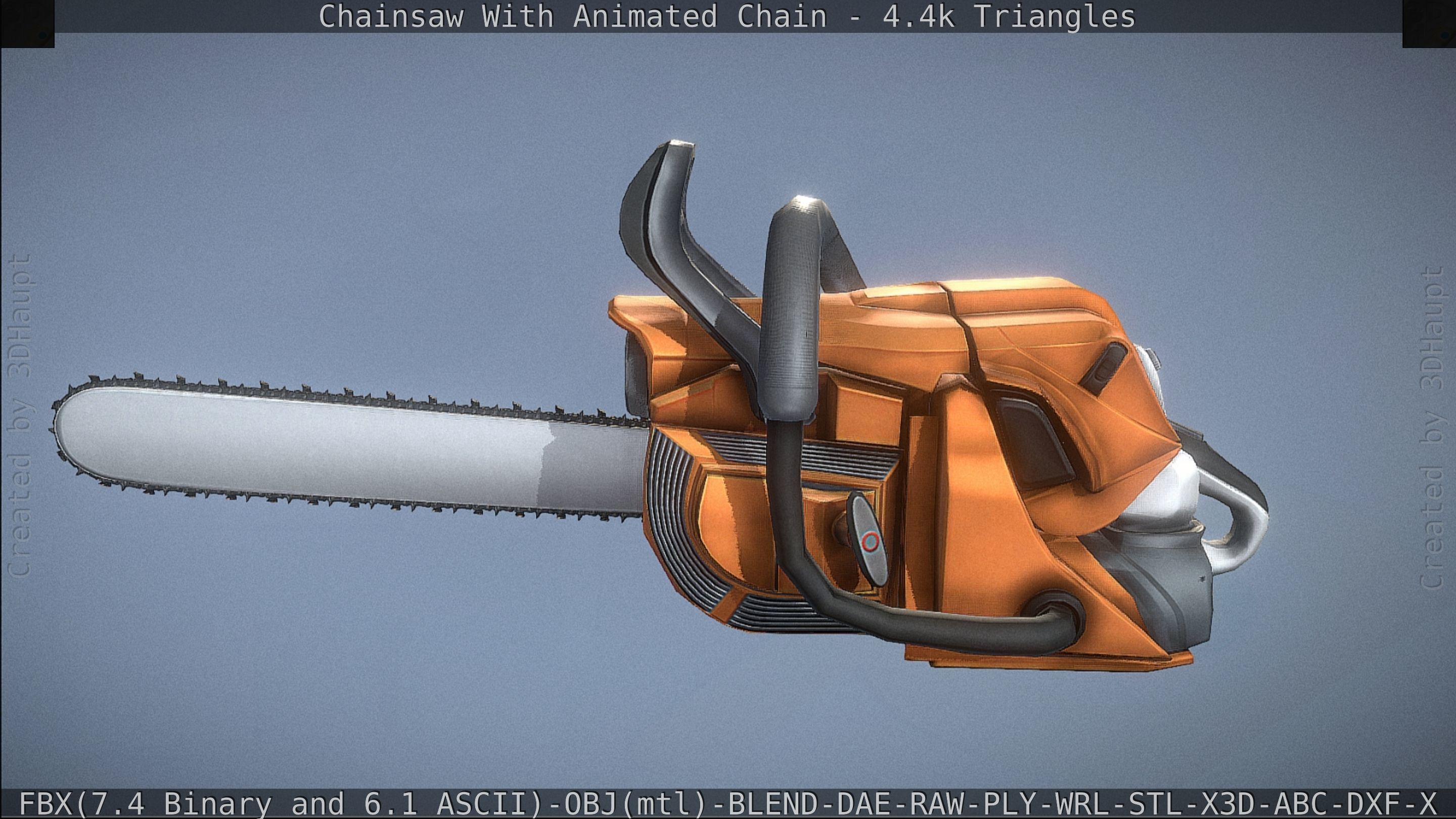 3D model Chainsaw Animated VR / AR / low-poly animated | CGTrader