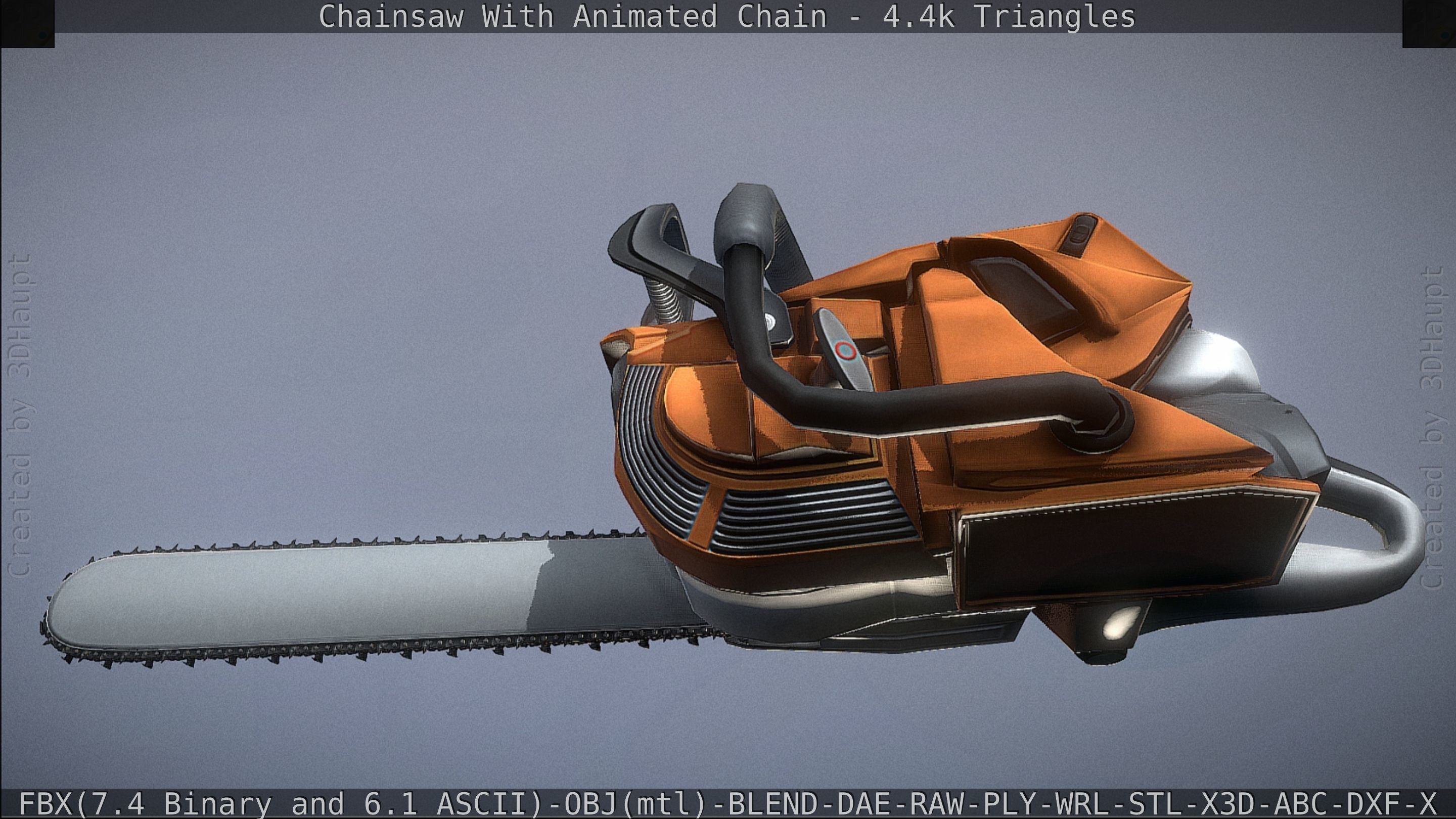 3D model Chainsaw Animated VR / AR / low-poly animated | CGTrader