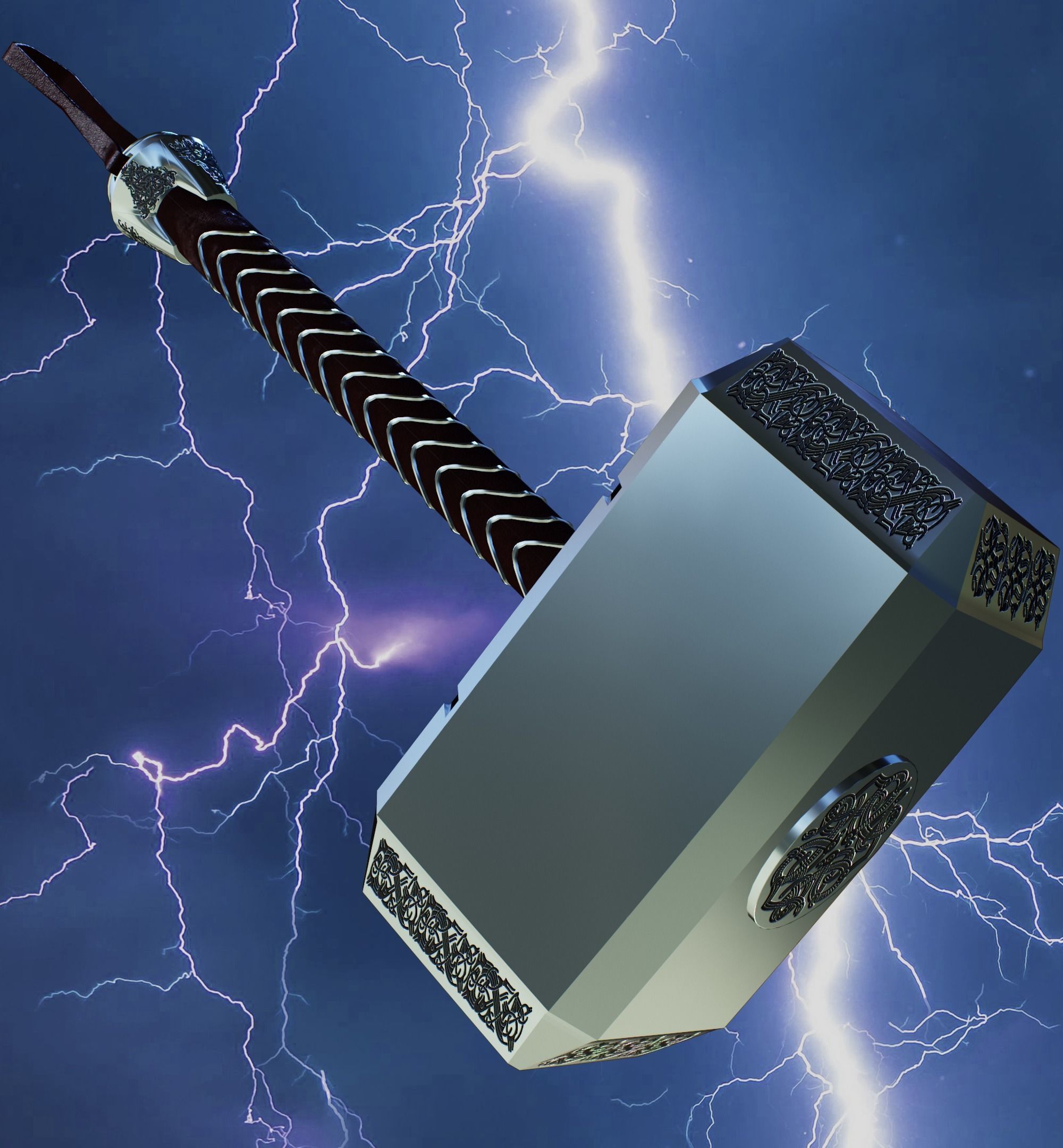 3D model Mjolnir - Thor primary weapon VR / AR / low-poly | CGTrader