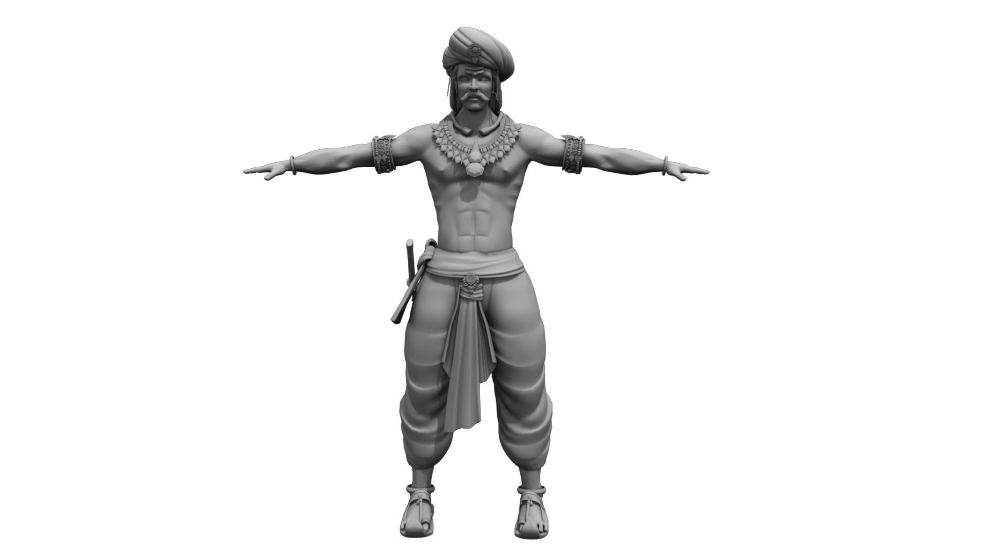 king 3 indian man 3D model | CGTrader
