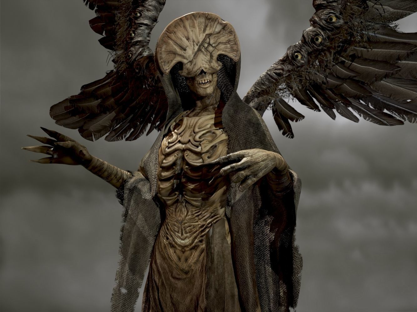 3D model Angel of Death from Hellboy VR / AR / low-poly rigged | CGTrader
