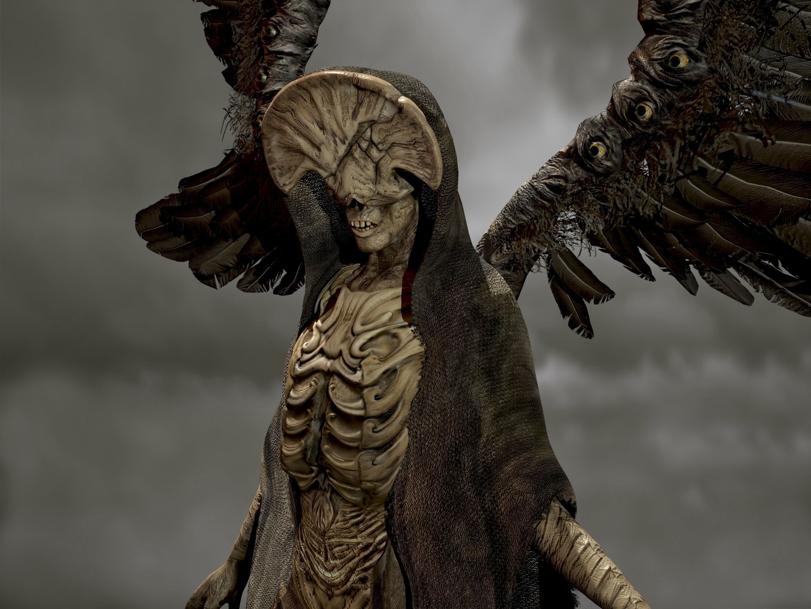 3D model Angel of Death from Hellboy VR / AR / low-poly rigged | CGTrader